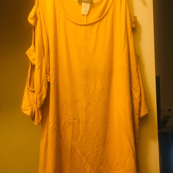 Tops | New Yellow Tshirt Open From Arm Sleeves | Poshmark